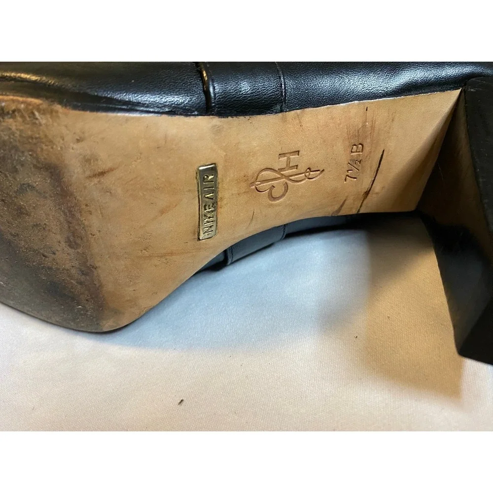Cole Haan Nike | Shoes | Cole Haan Air Courtney Black Leather Buckle ...